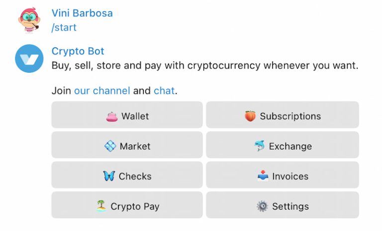 CryptoBot do Telegram – P2P, Exchange e outras ferramentas da TON | Cointimes