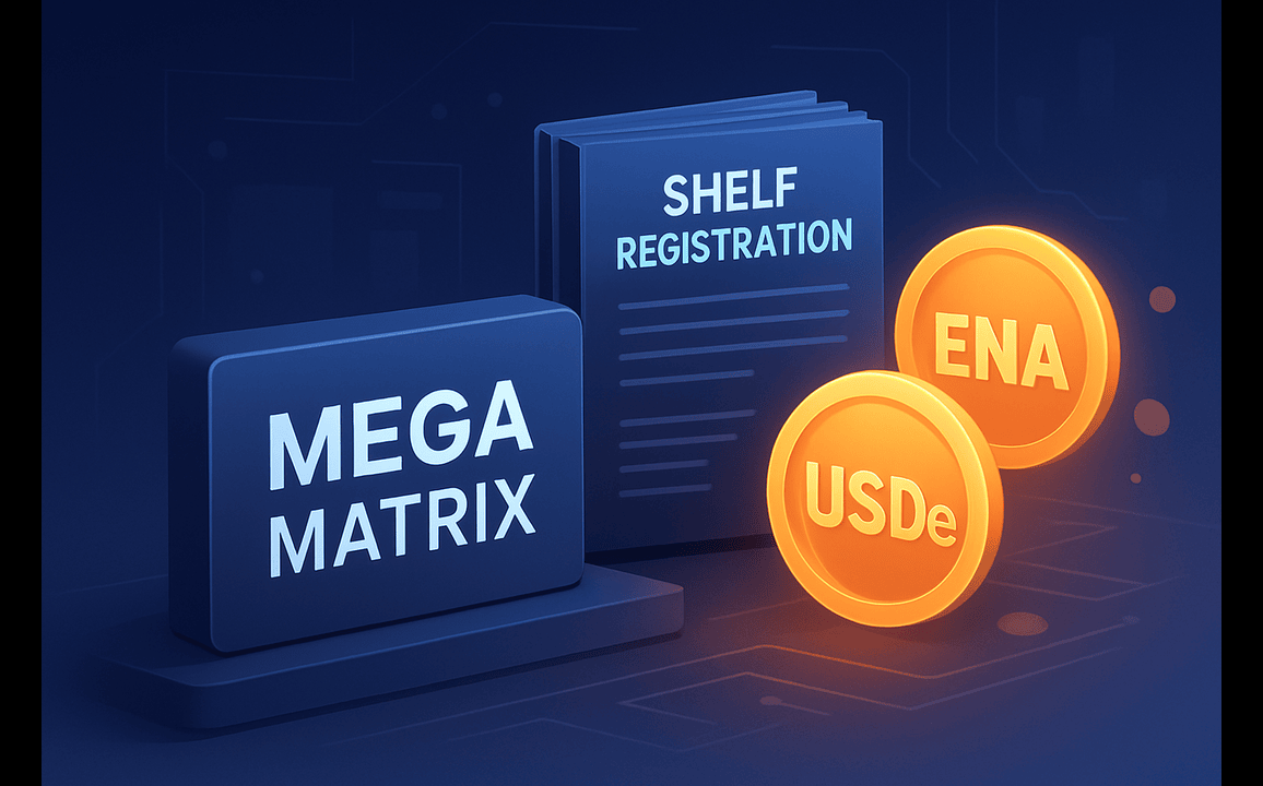 Mega Matrix arquiva registro de prateleira de $2 bilhões para estratégia de stablecoin Ethena ...